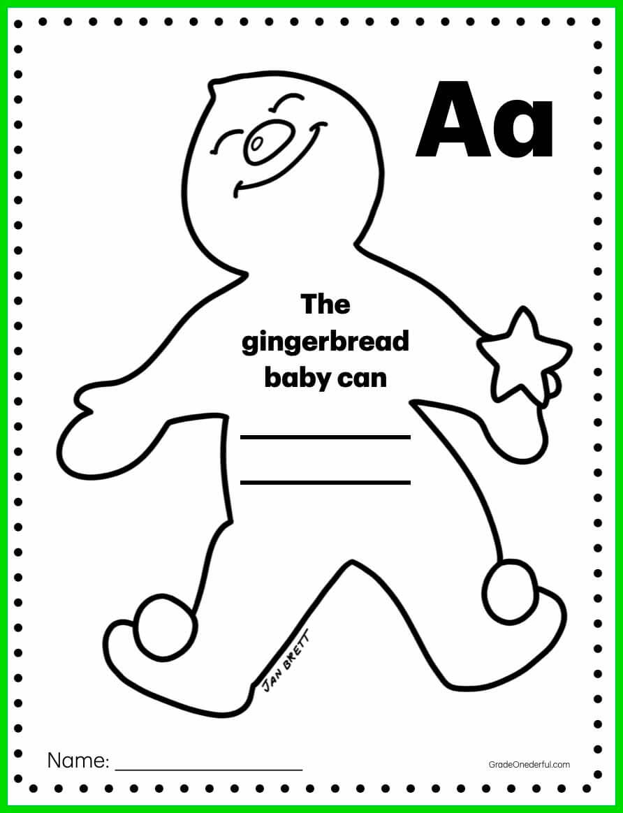 Gingerbread Baby: A Joyful ABC Big Book Free Template » Grade Onederful