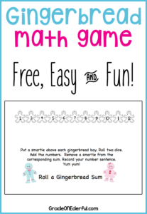 Delicious Gingerbread Math Game: Download it Now » Grade Onederful