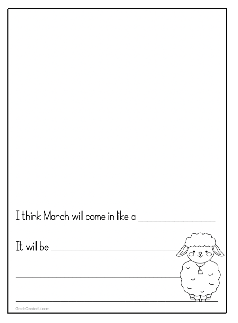 Lion Lamb March FREEBIES » Grade Onederful