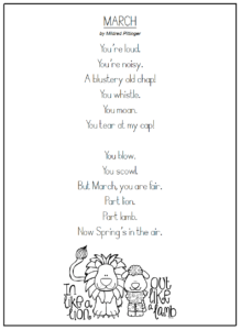 Lion Lamb Poem » Grade Onederful