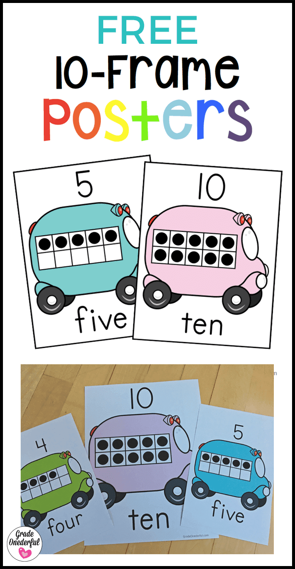 Free and Fabulous 10-Frame Posters for Your Classroom » Grade Onederful