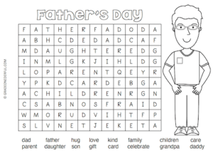 Father's Day Fun: 4 Books, Word Search, Puppets! » Grade Onederful