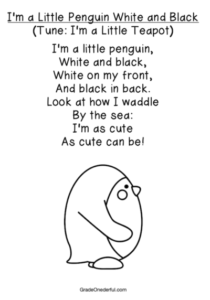 Adorable Penguin Puppet, 5 Free Penguin Poems and More! » Grade Onederful