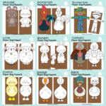 18 Adorable Farm Animal Paper Bag Puppets » Grade Onederful