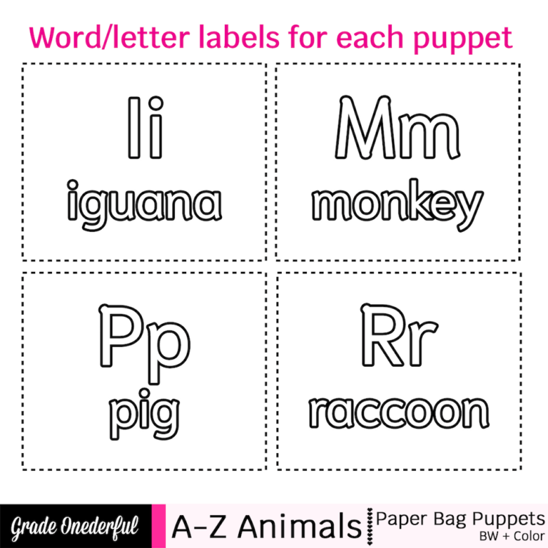 10 Reasons to Use Alphabet Animal Puppets » Grade Onederful